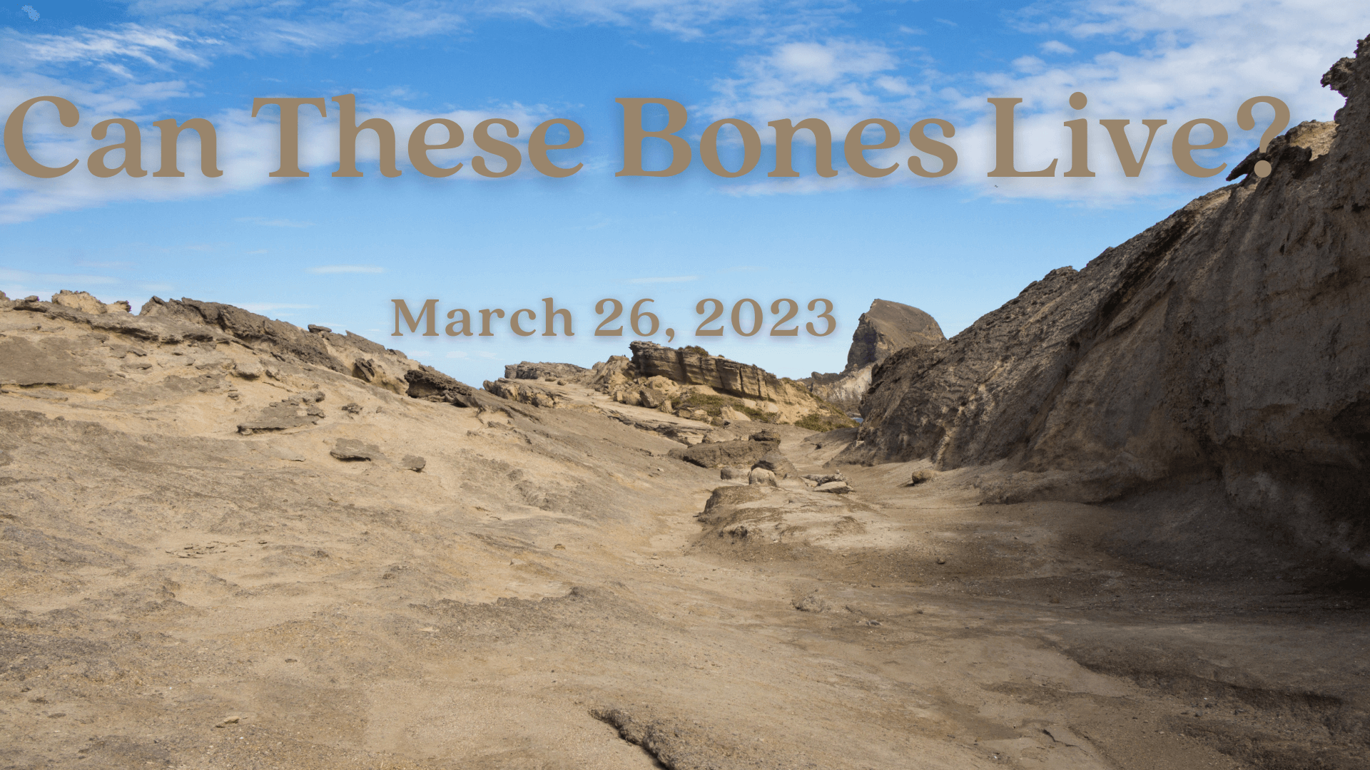 Can These Bones Live? - Pacific Beach United Methodist Church