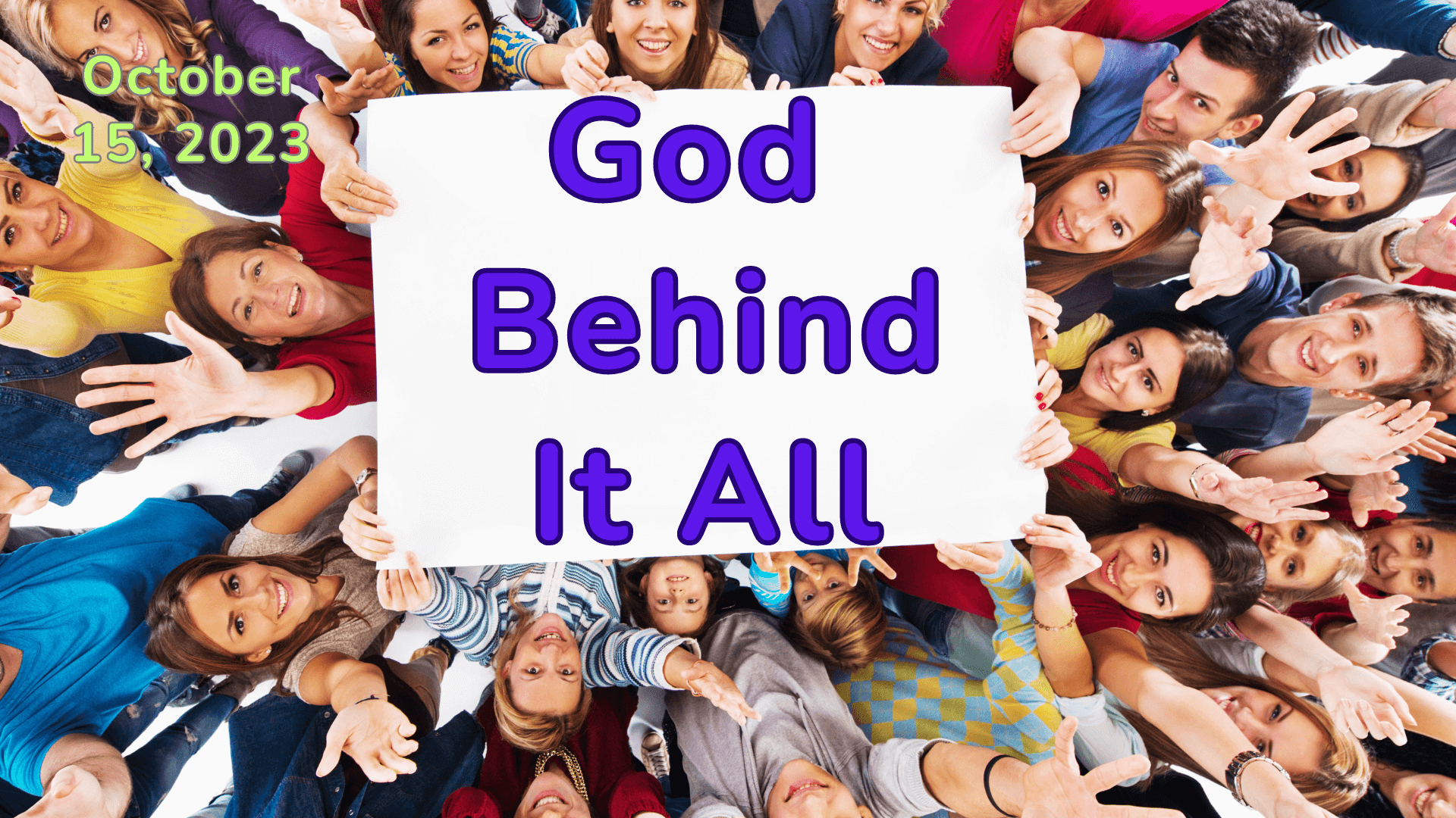 God Behind It All - Pacific Beach United Methodist Church